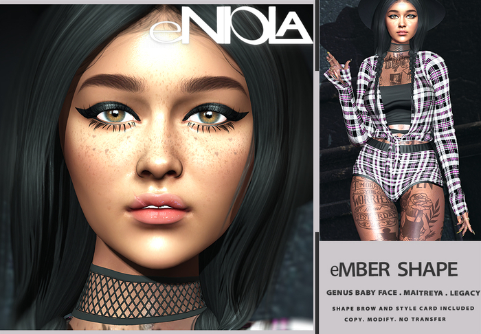 Second Life Marketplace - eNIOLA - eMBER Shape - Genus Baby Face